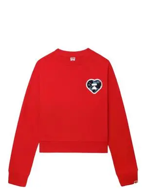 A BATHING APE Heart-motif Sweater - Red