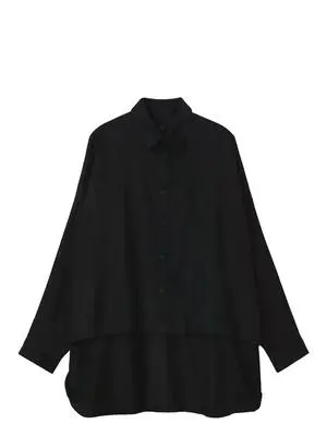 Y’s High-low Shirt - Black