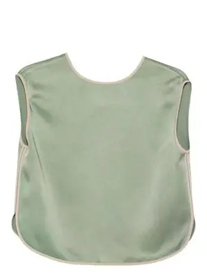 FORTE_FORTE Trimmed Sleeveless Blouse - Green