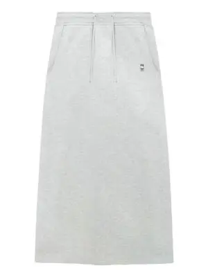 A BATHING APE Drawstring Maxi Skirt - Grey