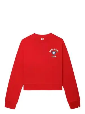 A BATHING APE Appliqué Cropped Sweater