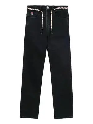 A BATHING APE Apee™ * Straight-leg Jeans With Rope Belt - Black