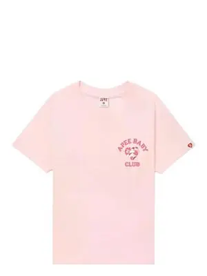 A BATHING APE Logo Graphic T-shirt - Pink