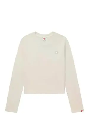 A BATHING APE Heart-patch Long-sleeve Top - Neutrals