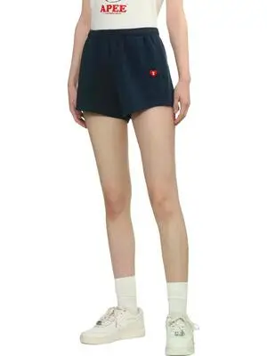 A BATHING APE Embroidered Drawstring Shorts - Blue