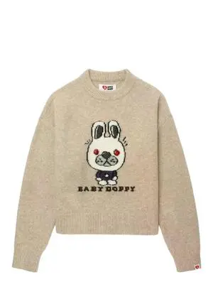 A BATHING APE Apee™ * Graphic Knitwear - Neutrals