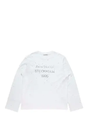 Acne Studios Logo Long-sleeve T-shirt - White