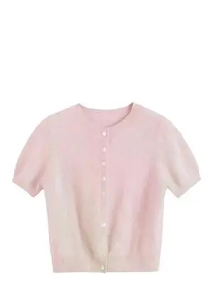 Chinti & Parker Short-sleeve Cardigan - Pink