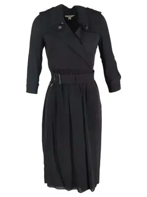 Burberry Agatha Belt-detail Dress - Black