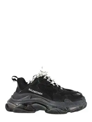 Balenciaga Triple S Double Foam Sneakers - Black