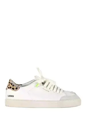 Axel Arigato Leopard-print Leather Sneakers - White