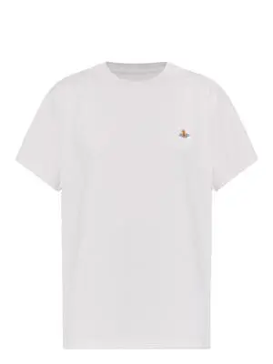VIVIENNE WESTWOOD Embroidered T-shirt - Neutrals