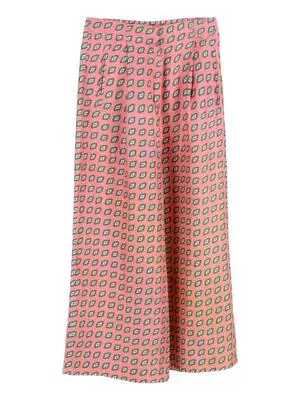Etro Printed Wide-leg Trousers - Pink