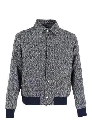 Etro Textured Bomber Jacket - Grey
