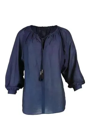 Max Mara V-neck Blouse - Blue