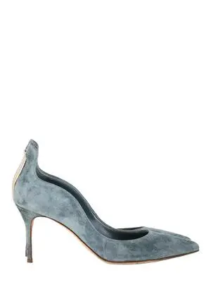 SERGIO ROSSI Cut-out Detail Pumps - Blue
