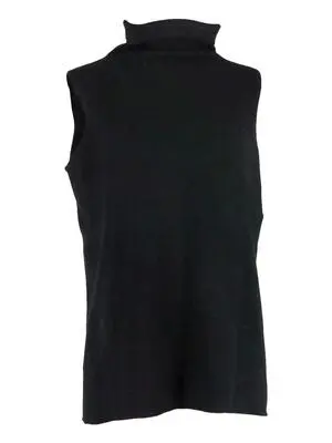 NILI LOTAN Sleeveless Mock-neck Top - Black