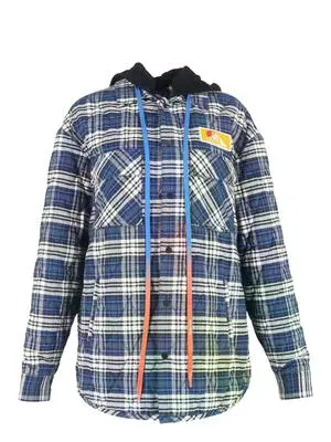 Off-White Checked Jacket - Blue