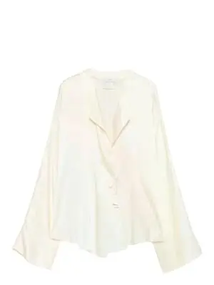FORTE_FORTE Tie-fastening Blouse - Neutrals