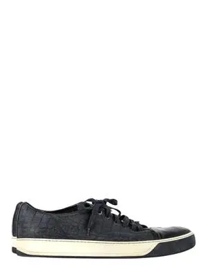 LANVIN Croc-embossed Sneakers - Blue