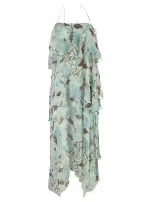 Stella McCartney Floral-print Maxi Dress - Blue