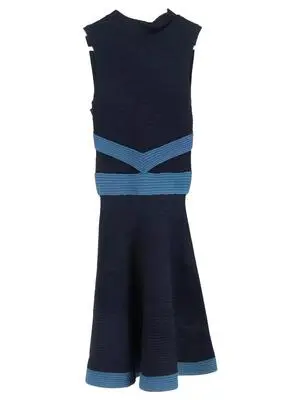 Fendi Knitted Sleeveless Mini Dress - Blue