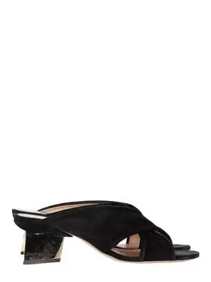 NICHOLAS KIRKWOOD Cross-strap Sculpted Mules - Black