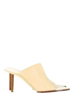 Jacquemus Leather Heel Sandals - Neutrals