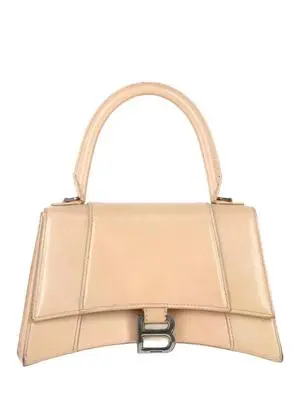 Balenciaga Hourglass Leather Handbag - Neutrals