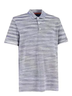 Missoni Slub Short-sleeve Polo Shirt - White