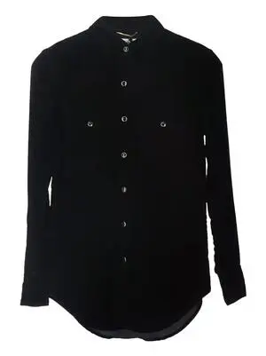 Saint Laurent Velvet Shirt - Black