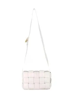 Bottega Veneta Cassette Padded Shoulder Bag - White