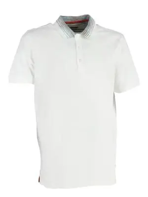 Missoni Zigzag Collar Polo Shirt - White