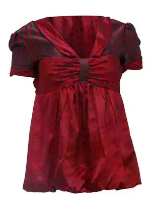 Marc Jacobs V-neck Blouse - Red