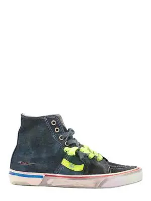 PAUL EASTERLIN Caly Star Colourblock High-top Sneakers - Blue