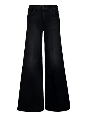MOTHER Wide-leg Jeans - Black