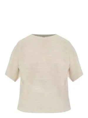 Fabiana Filippi Round Neck Knit Top - Neutrals