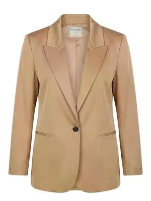 FORTE_FORTE Notched Lapel Single-button Jacket - Neutrals