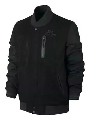 Nike Air Destroyer Letterman Championship Bomber Jacket - Black