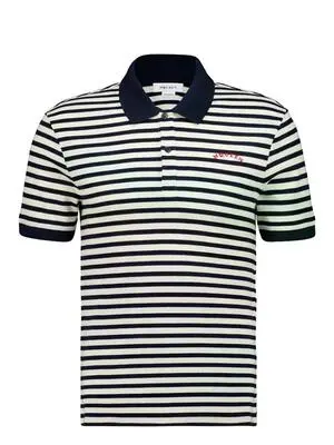 Alexander McQueen Striped Polo Shirt - White