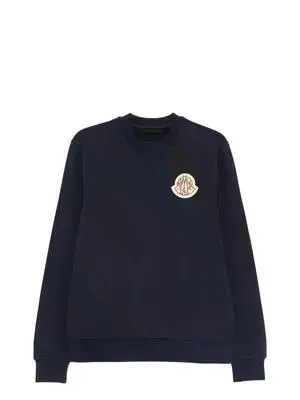 Moncler Logo-patch Sweatshirt - Blue