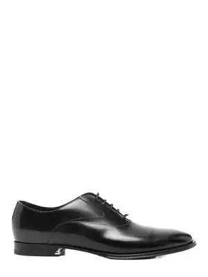 Fendi Leather Oxford Shoes - Black