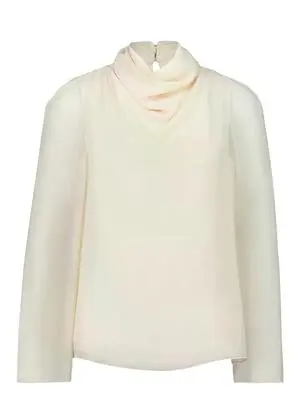 Altuzarra Draped Neck Top - Neutrals