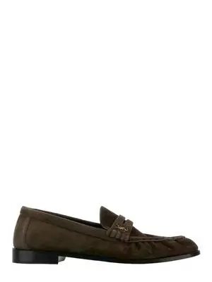 Saint Laurent Suede Loafers - Brown