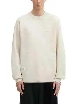 AAPE BY *A BATHING APE® Logo-patch Sweatshirt - Neutrals