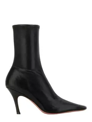 Amina Muaddi Jamie Nappa-leather Ankle Boots - Black