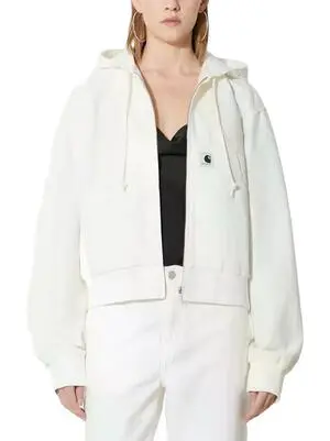 Carhartt Work In Progress Hooded Zip-front Jacket - White