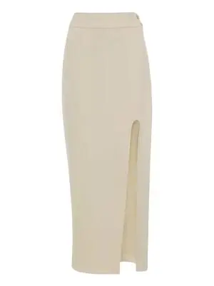 Victoria Beckham Split-detail Maxi Skirt - Neutrals