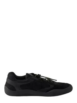 Prada Speedrock Panelled Sneakers - Black