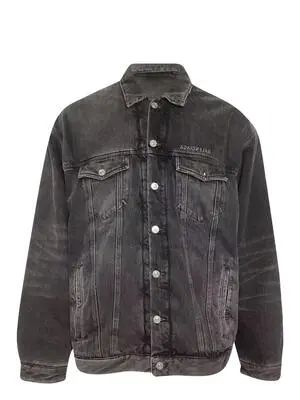 Balenciaga Mirror Denim Jacket Grey